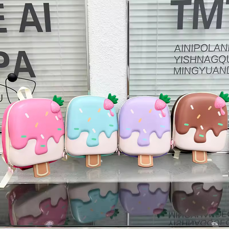 3D Ice cream Style Hard Shell Cute Back pack for Kids