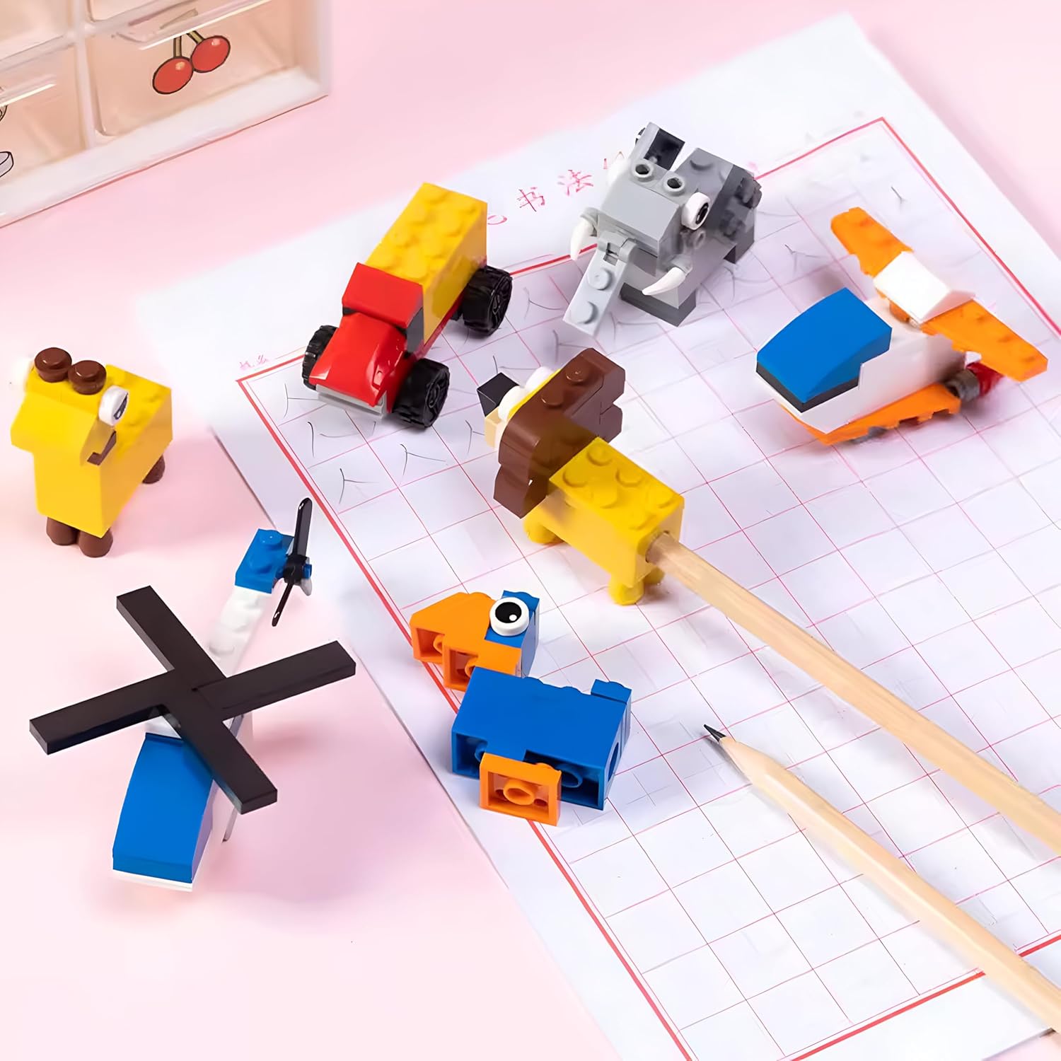 DIY Lego Puzzle sharpeners for kids birthday return gifts